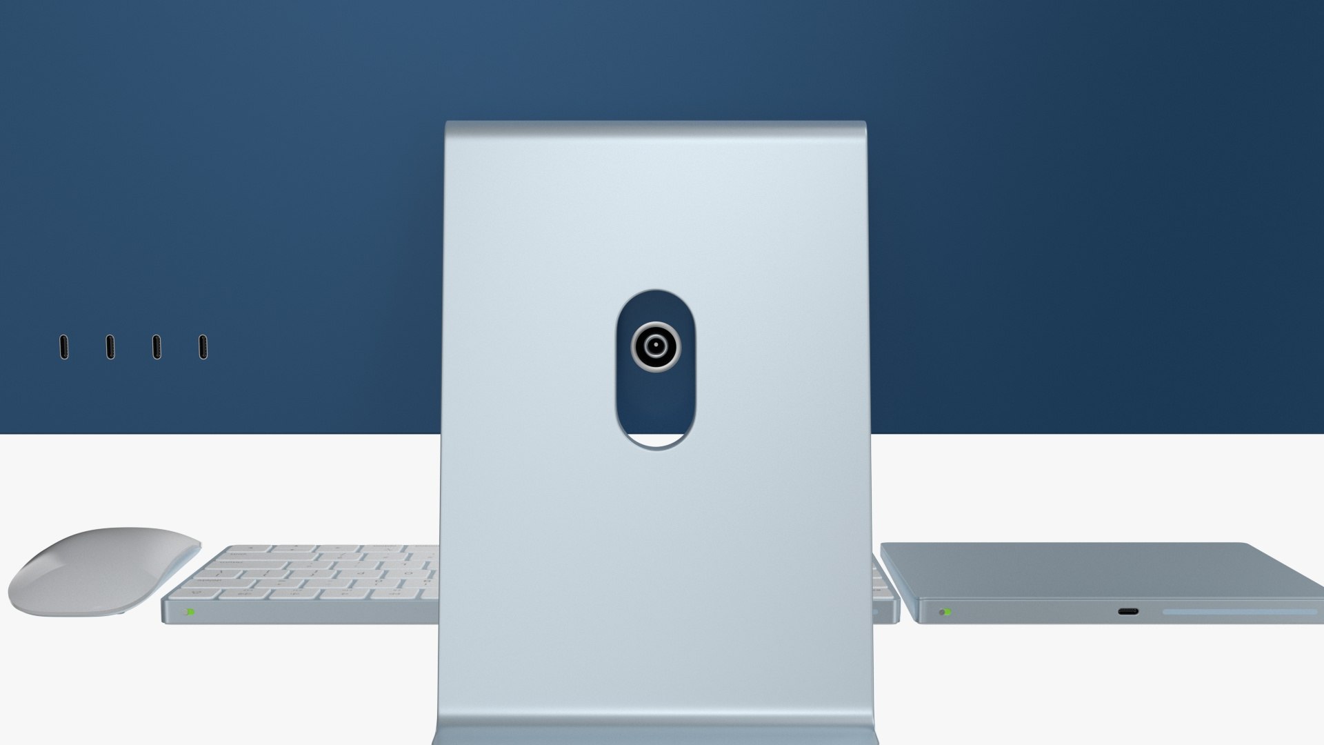 3D Apple IMac 2023 Blue - TurboSquid 2151963