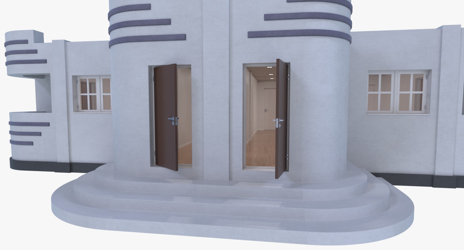 Streamline Moderne Home Interior Fbx