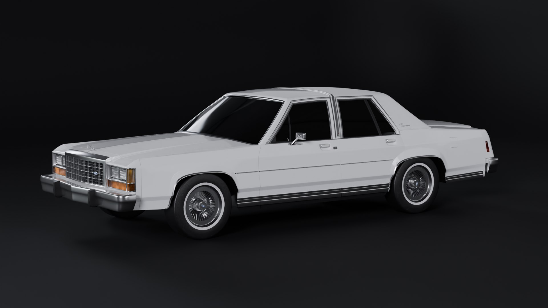 Ford Crown Victoria 1985 Model - TurboSquid 2378956
