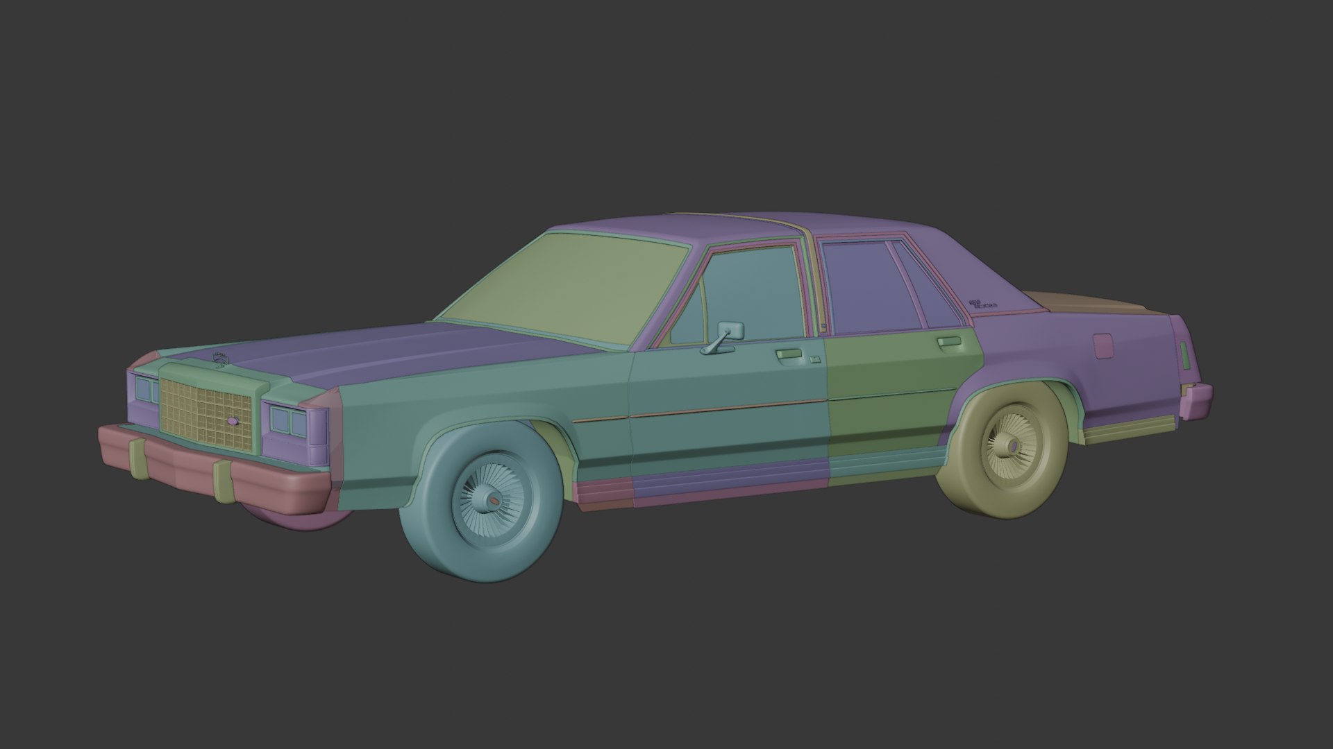 Ford Crown Victoria 1985 Model - TurboSquid 2378956