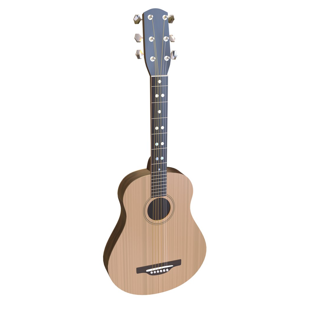 3D Acoustic Guitar 3D Model In Blender - TurboSquid 2154859