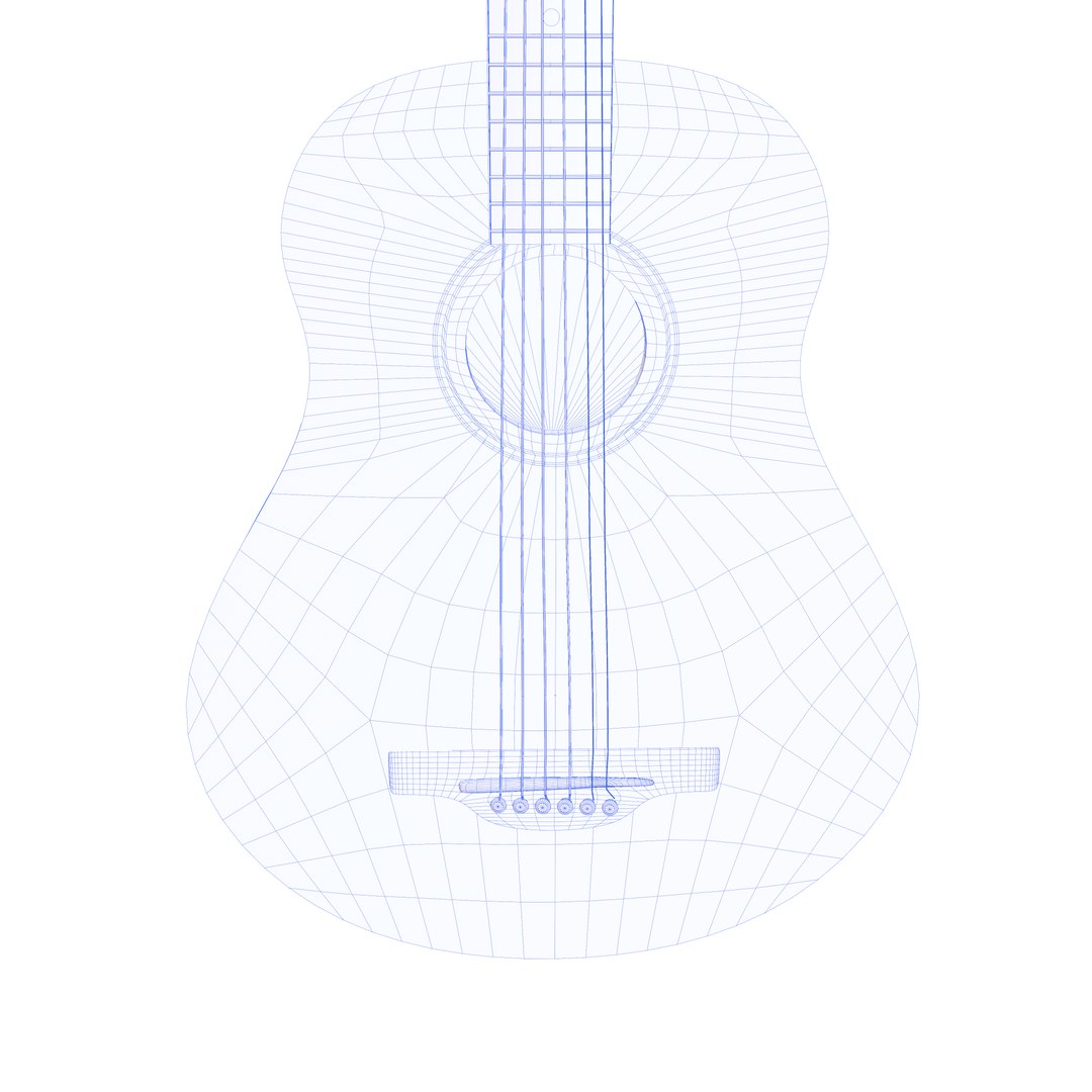 3D Acoustic Guitar 3D Model In Blender - TurboSquid 2154859