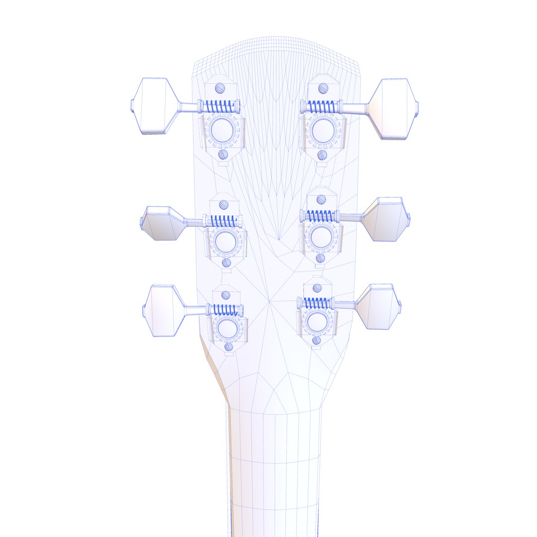 3D Acoustic Guitar 3D Model In Blender - TurboSquid 2154859