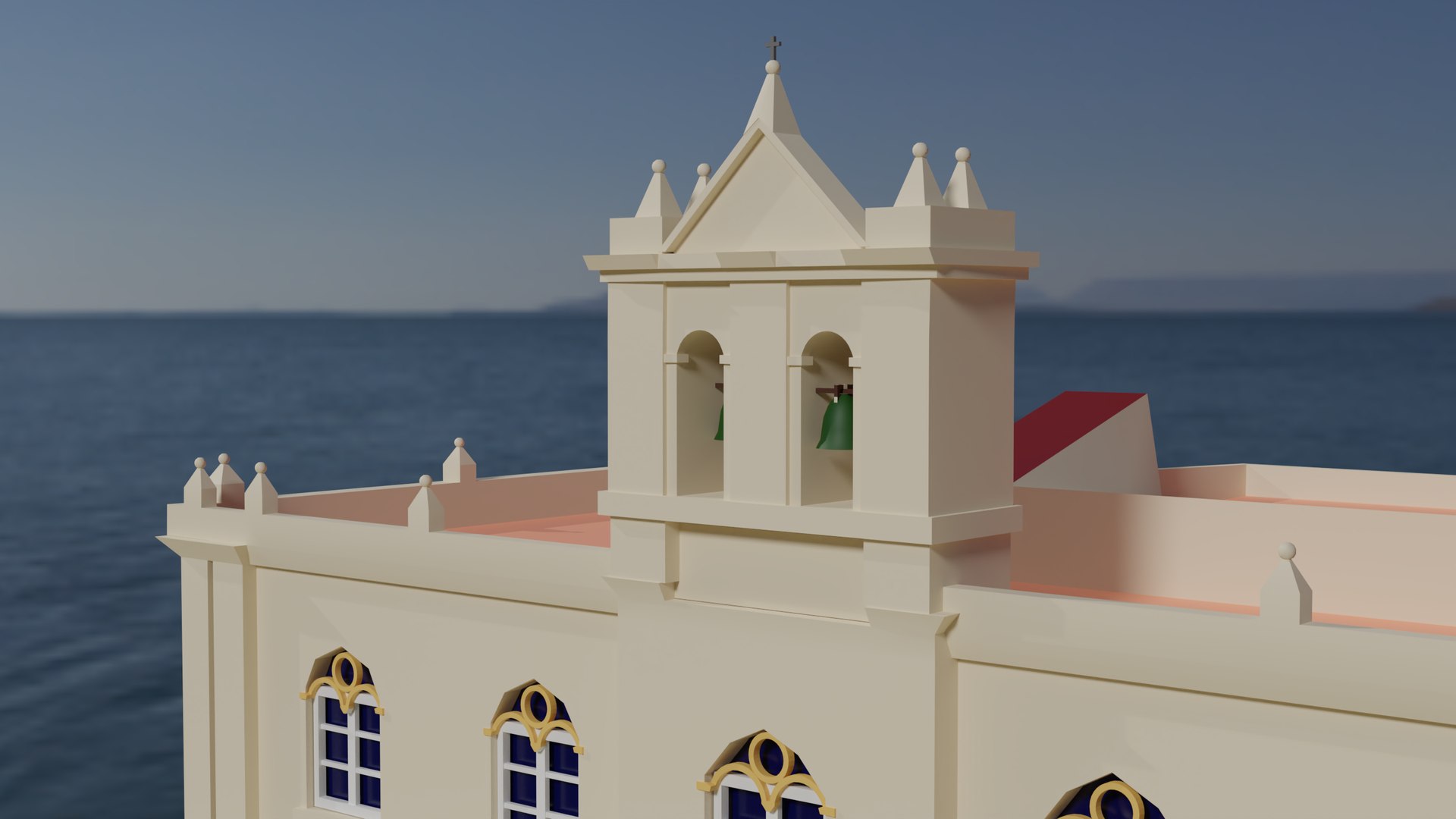 3D Sanctuary On A Rock Model - TurboSquid 1749760