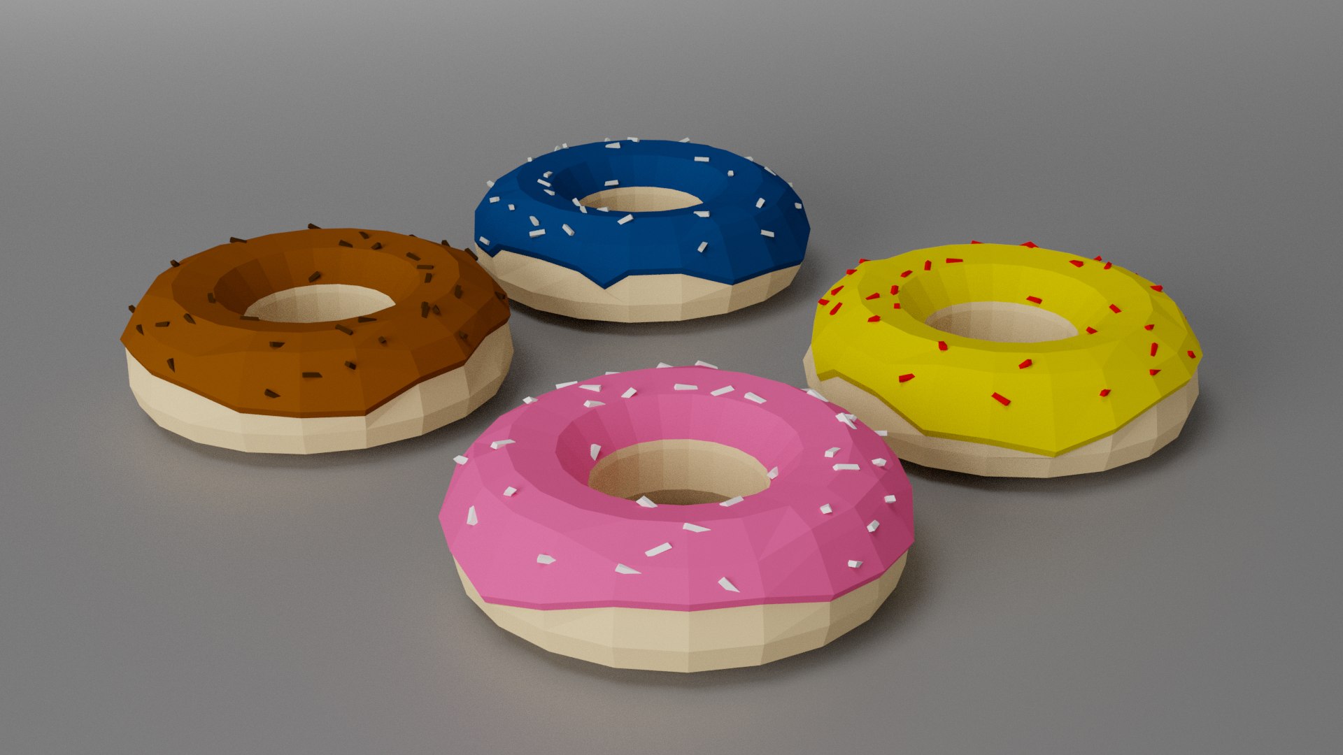 3D Donut Pack Model - TurboSquid 2011050