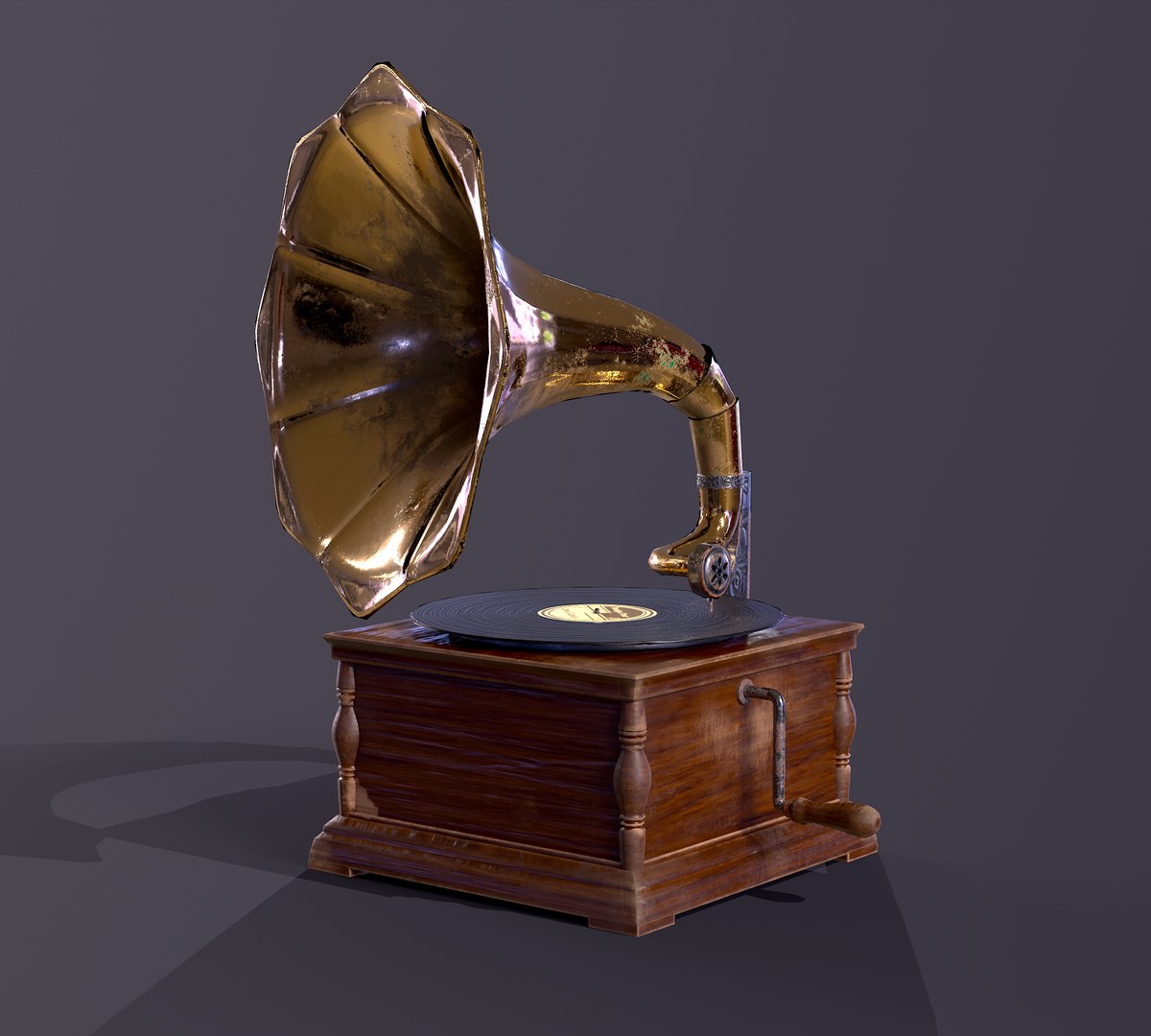 Vintage gramophone 3D model - TurboSquid 1988831