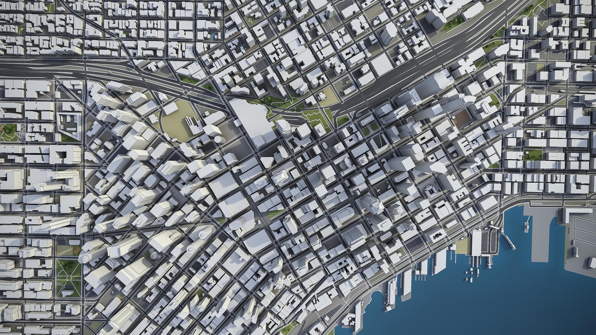 Seattle City Area 3D Model - TurboSquid 1334510