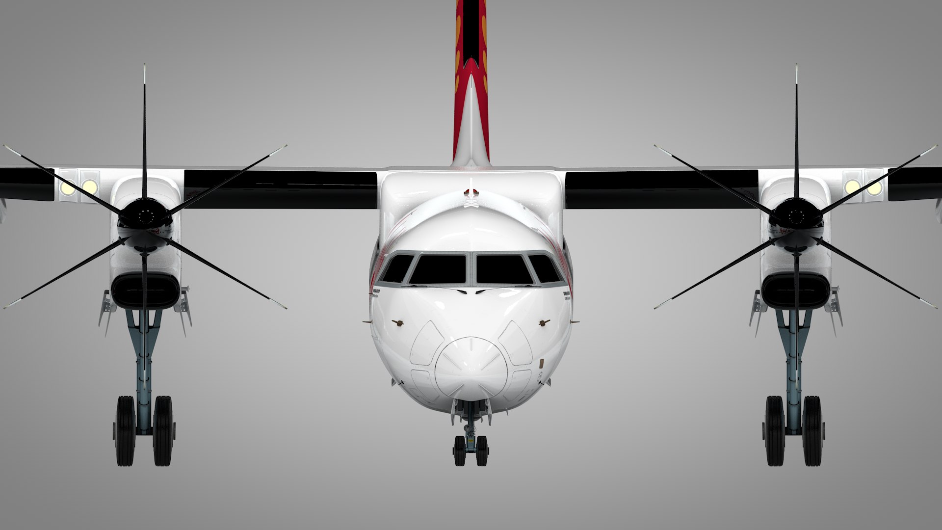 3D model SpiceJet Bombardier DHC-8 Q400 Dash 8 L1530 - TurboSquid 1808901