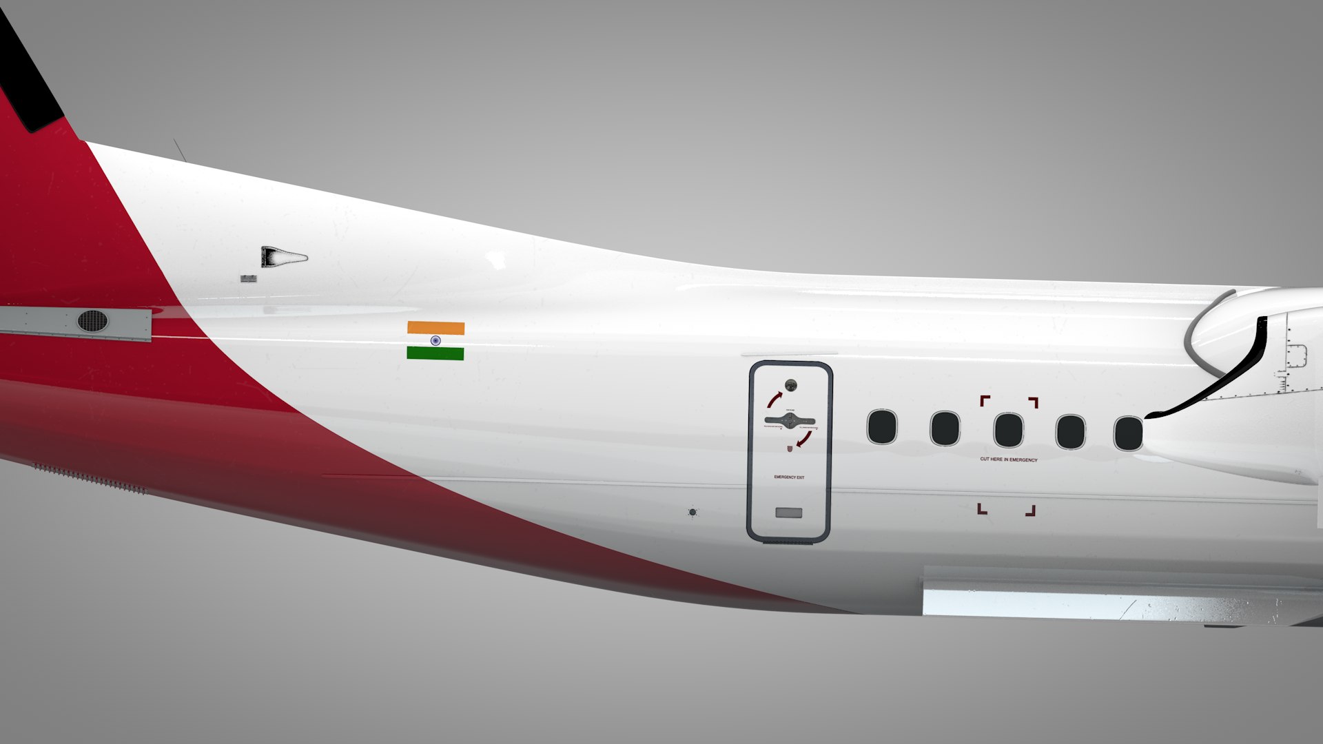 3D model SpiceJet Bombardier DHC-8 Q400 Dash 8 L1530 - TurboSquid 1808901