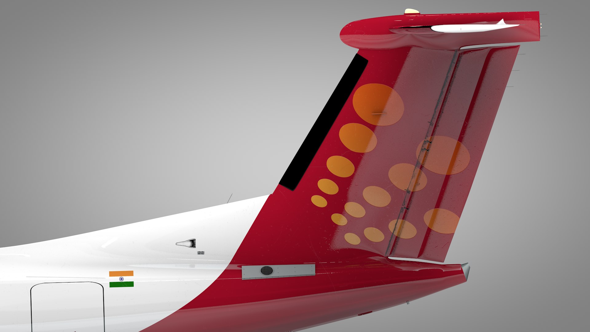 3D model SpiceJet Bombardier DHC-8 Q400 Dash 8 L1530 - TurboSquid 1808901
