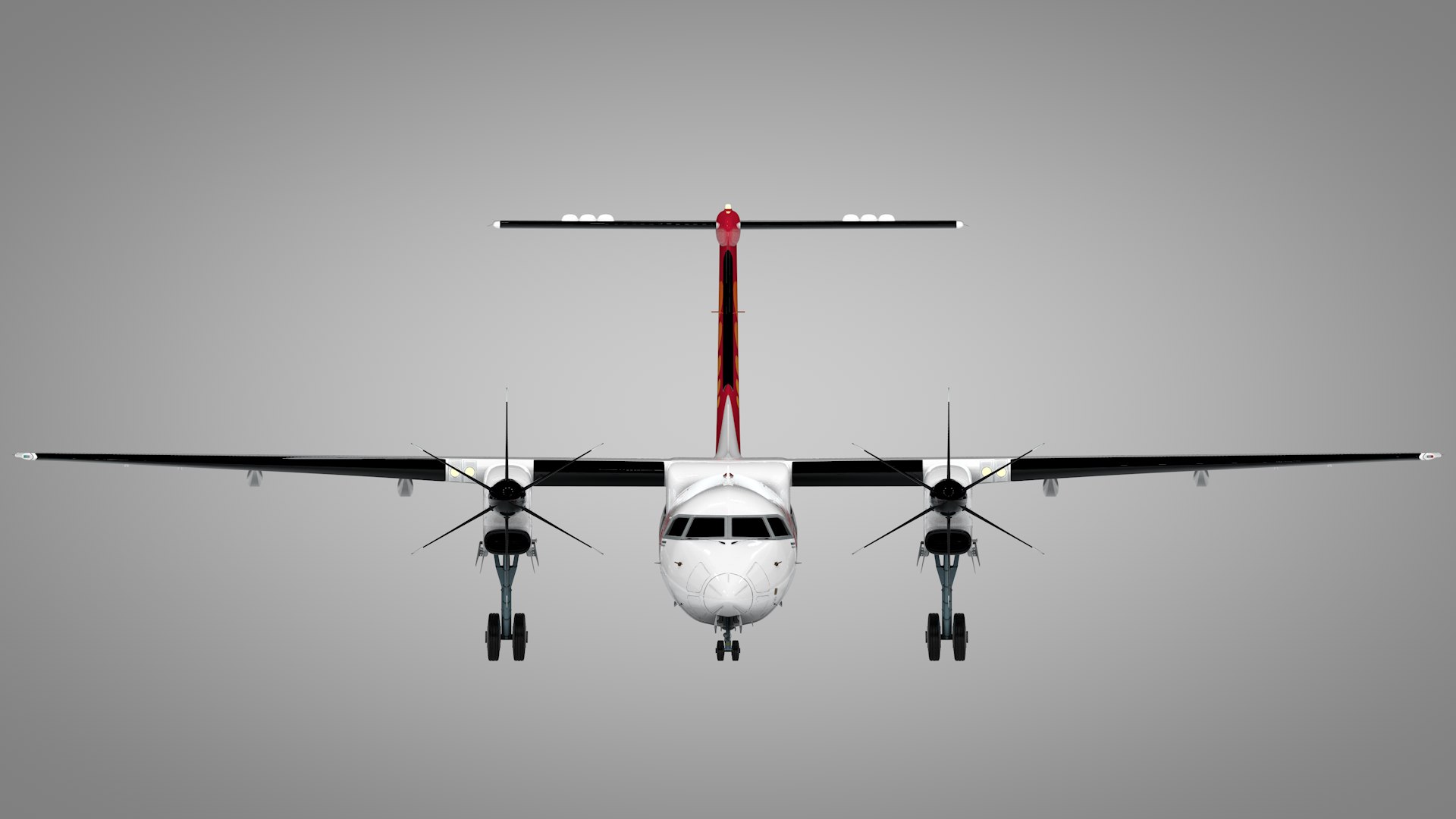 3D model SpiceJet Bombardier DHC-8 Q400 Dash 8 L1530 - TurboSquid 1808901