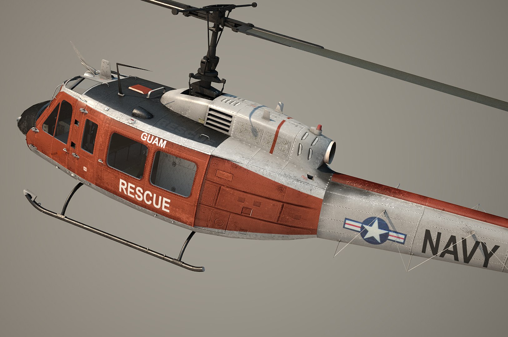 3d max h uh-1 uh-1h