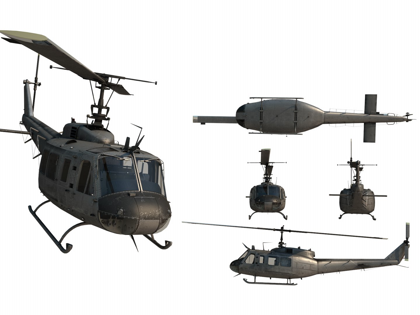 3d max h uh-1 uh-1h