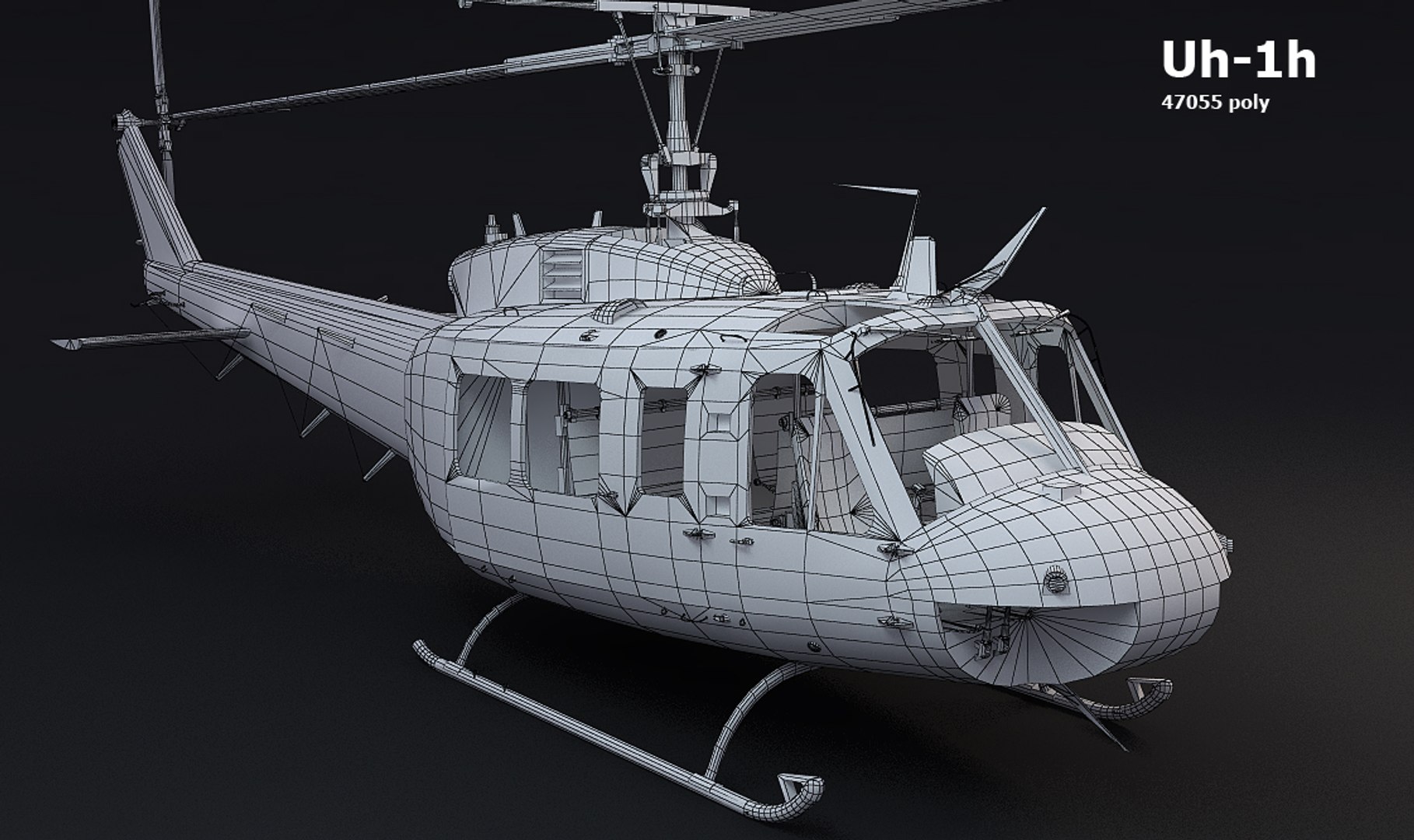 3d max h uh-1 uh-1h