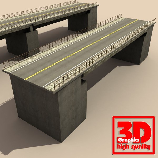 roads bridges 3d model