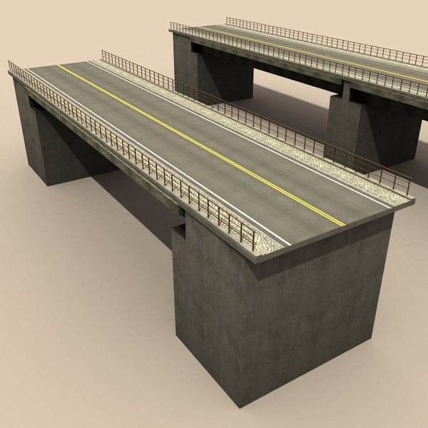 roads bridges 3d model