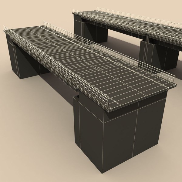 roads bridges 3d model