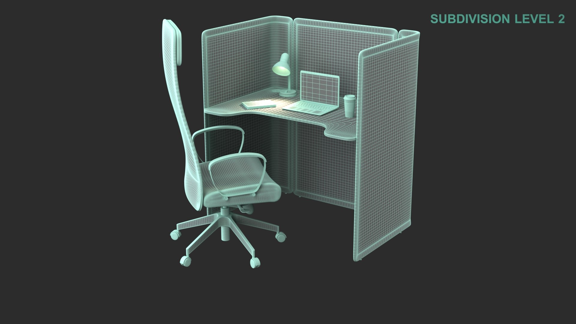Office Desk 3D Model - TurboSquid 1972373