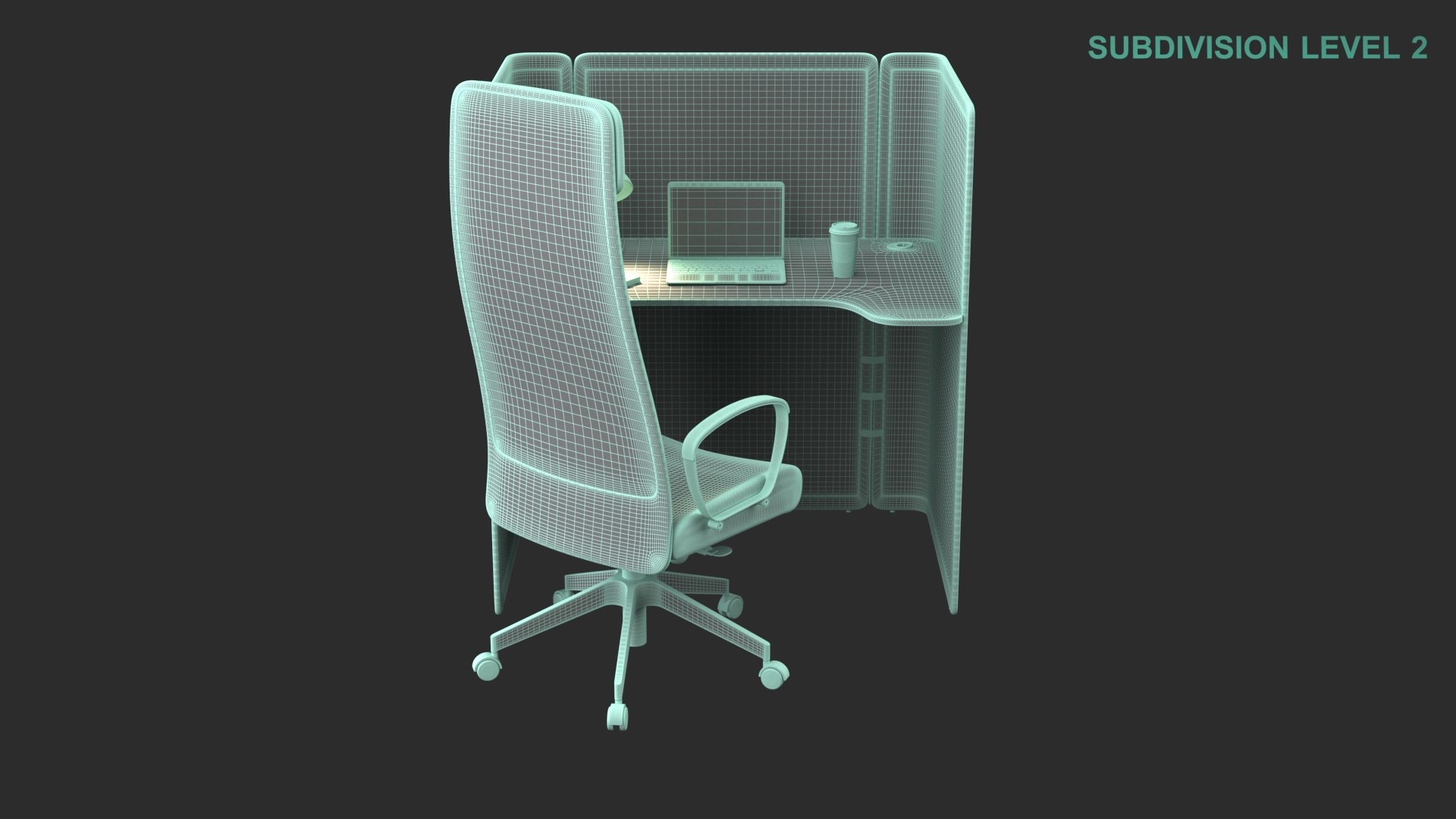 Office Desk 3D Model - TurboSquid 1972373