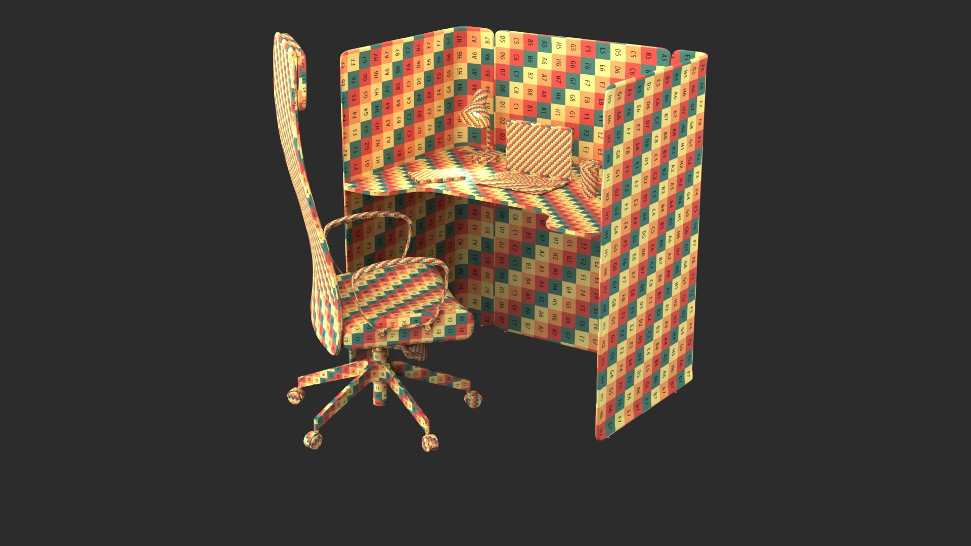 Office Desk 3D Model - TurboSquid 1972373