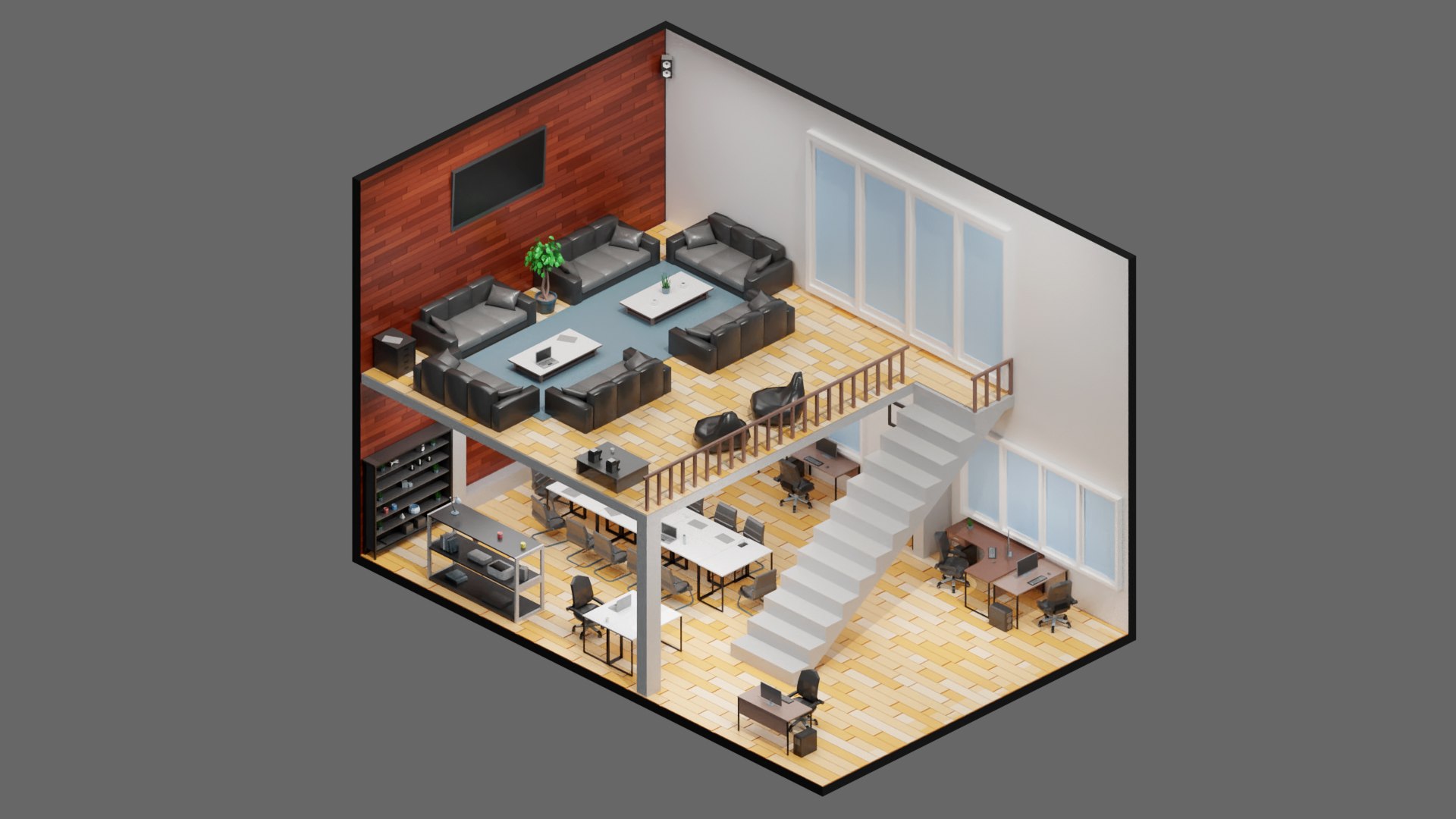 Low Poly Interior 12 Model - TurboSquid 1828247