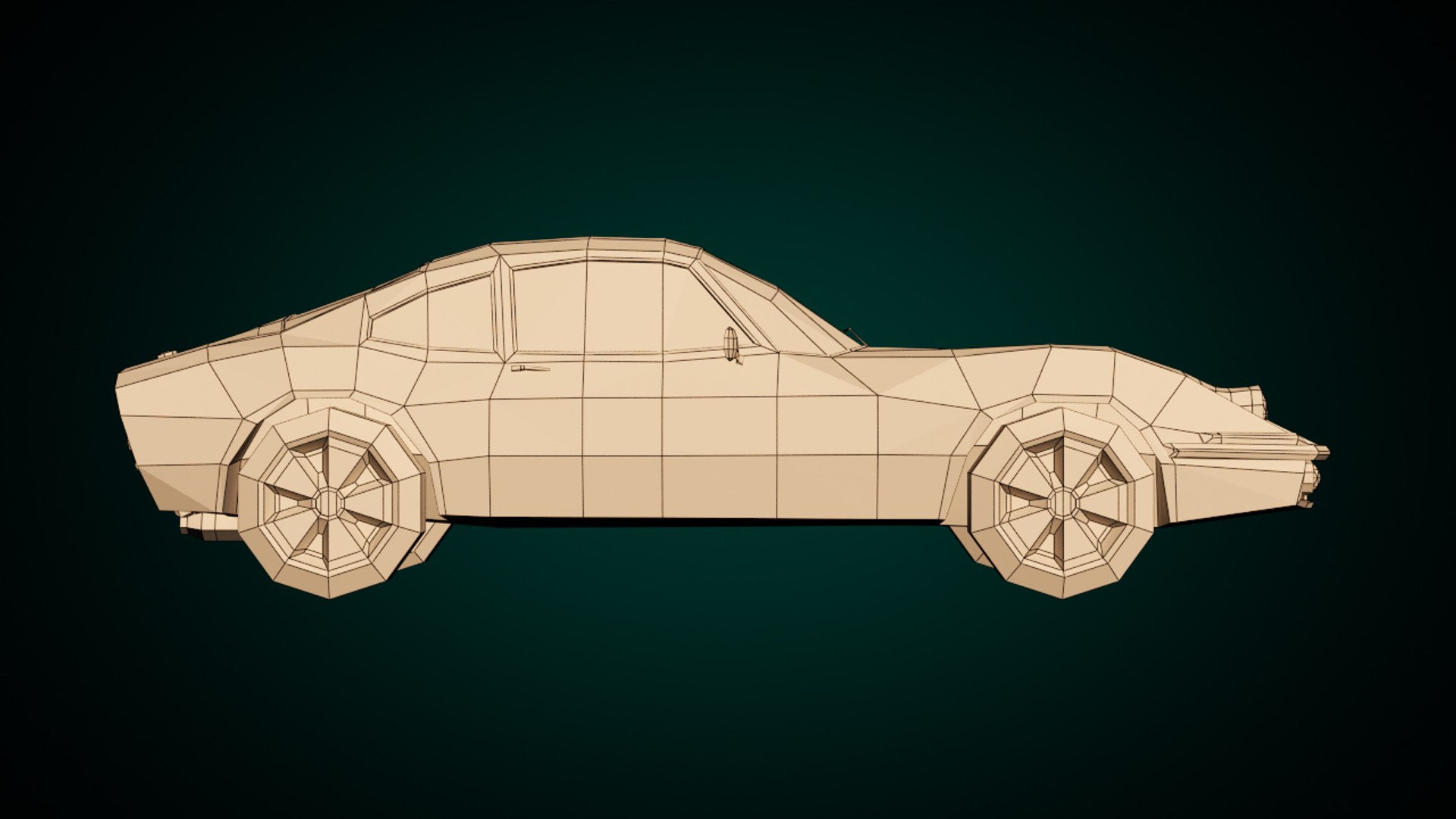 Muscle car 3D model - TurboSquid 1390025