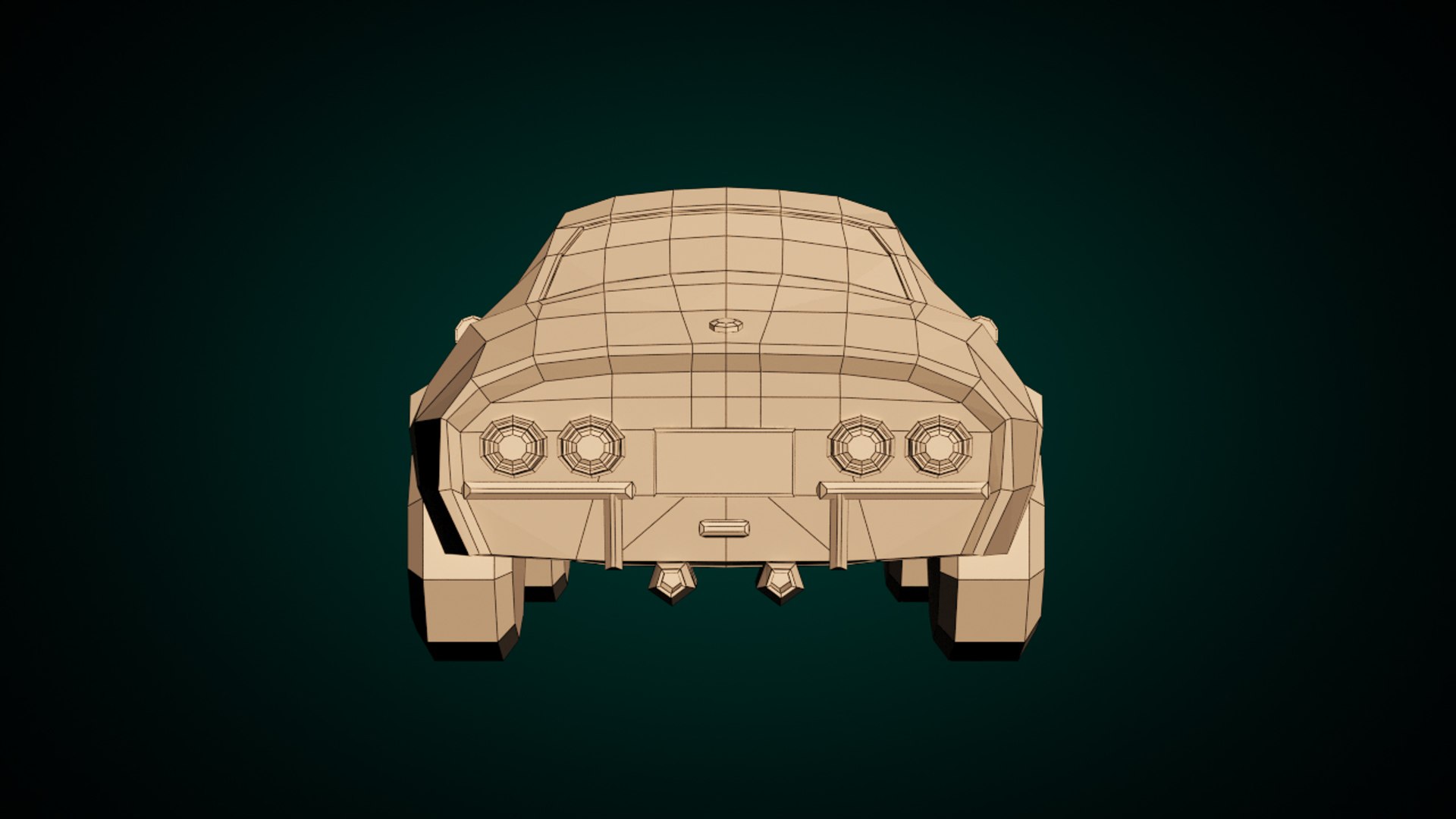 Muscle car 3D model - TurboSquid 1390025