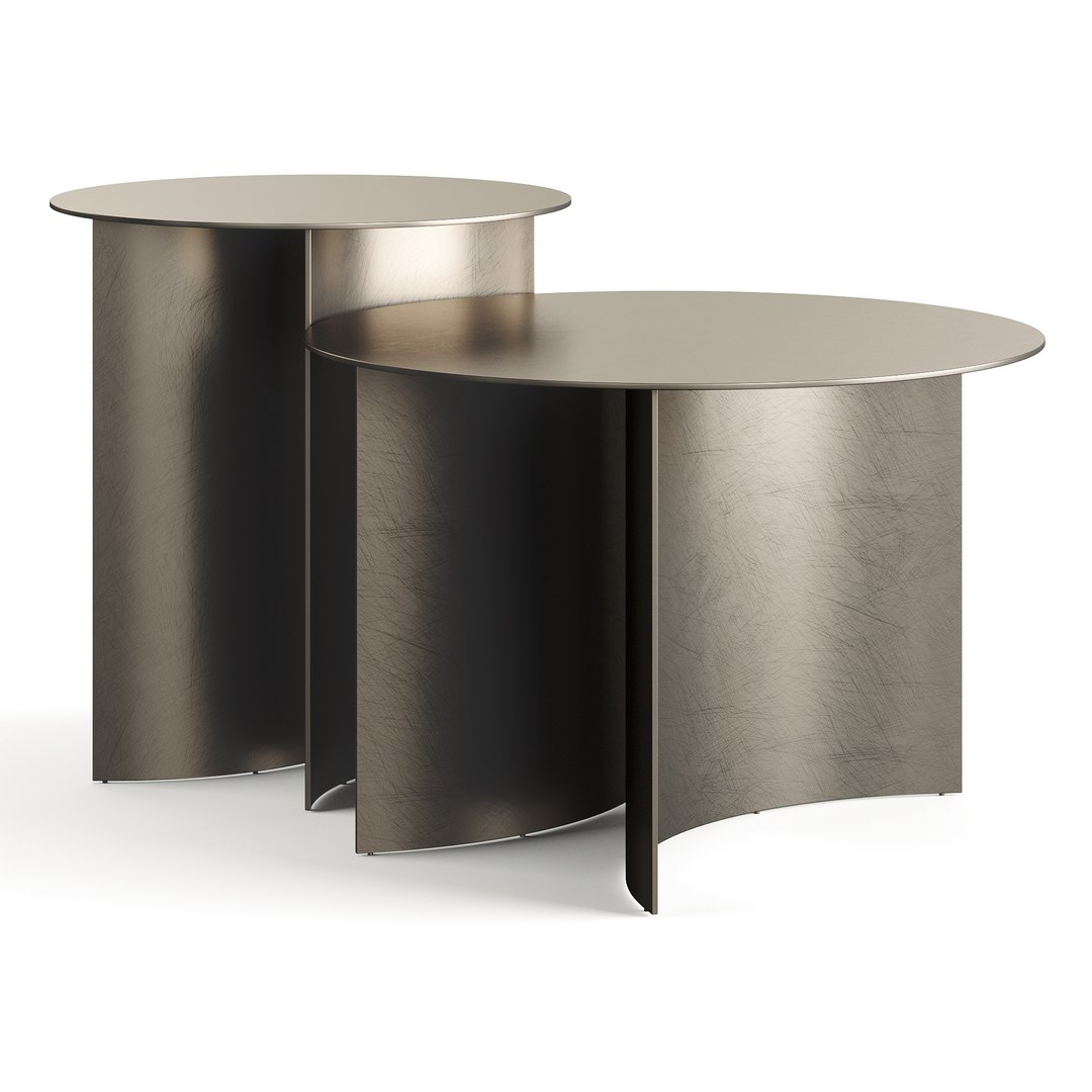 3D model Flou Pierre Metal Coffee Table - TurboSquid 1932040