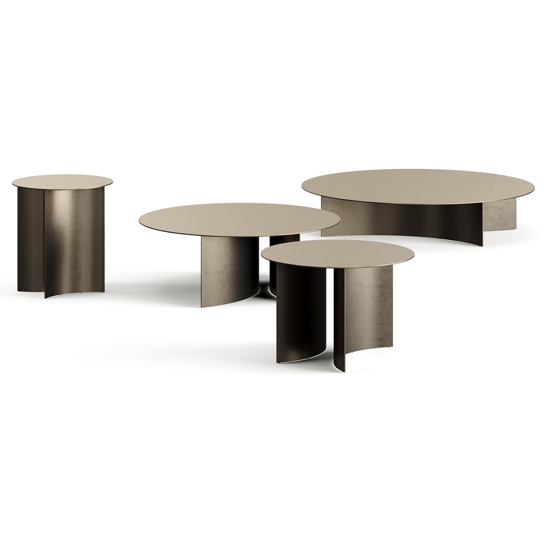 3D model Flou Pierre Metal Coffee Table - TurboSquid 1932040