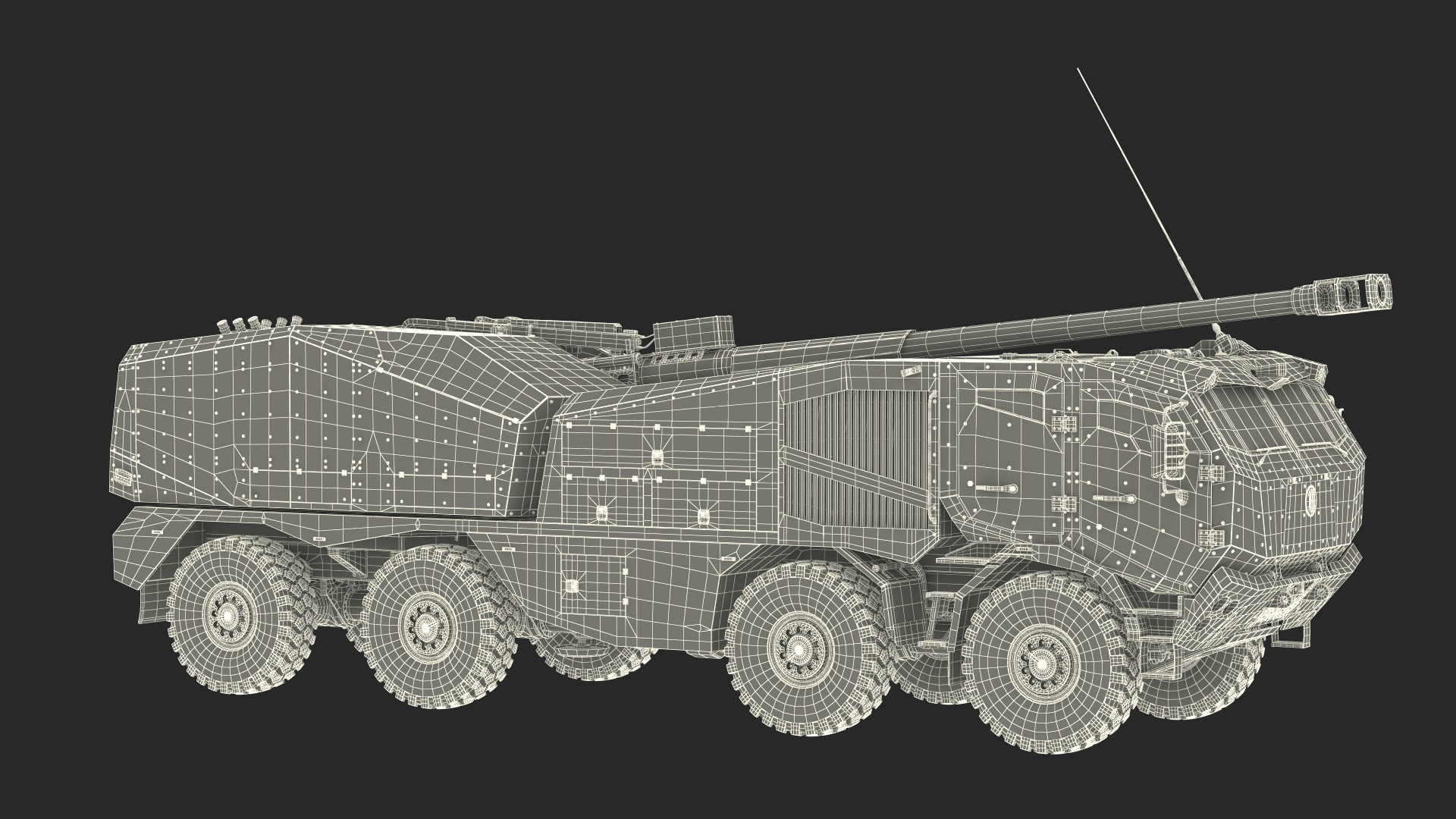 3D Morana Self-Propelled Howitzer Gun Rigged For Maya - TurboSquid 2332290
