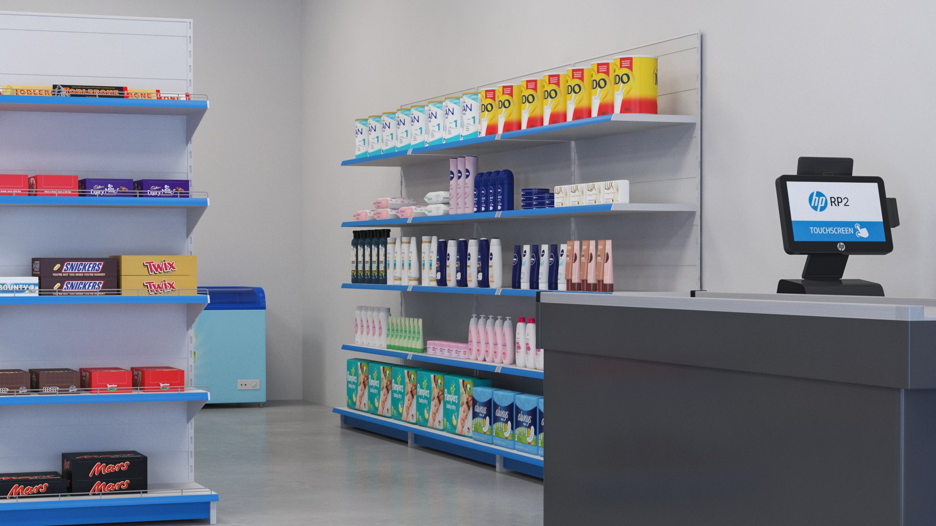 3D Exterior And Interior Grocery Store model - TurboSquid 1767446