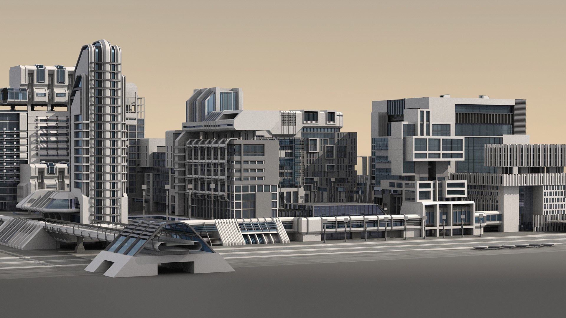 Modern futuristic 3D model - TurboSquid 1376019