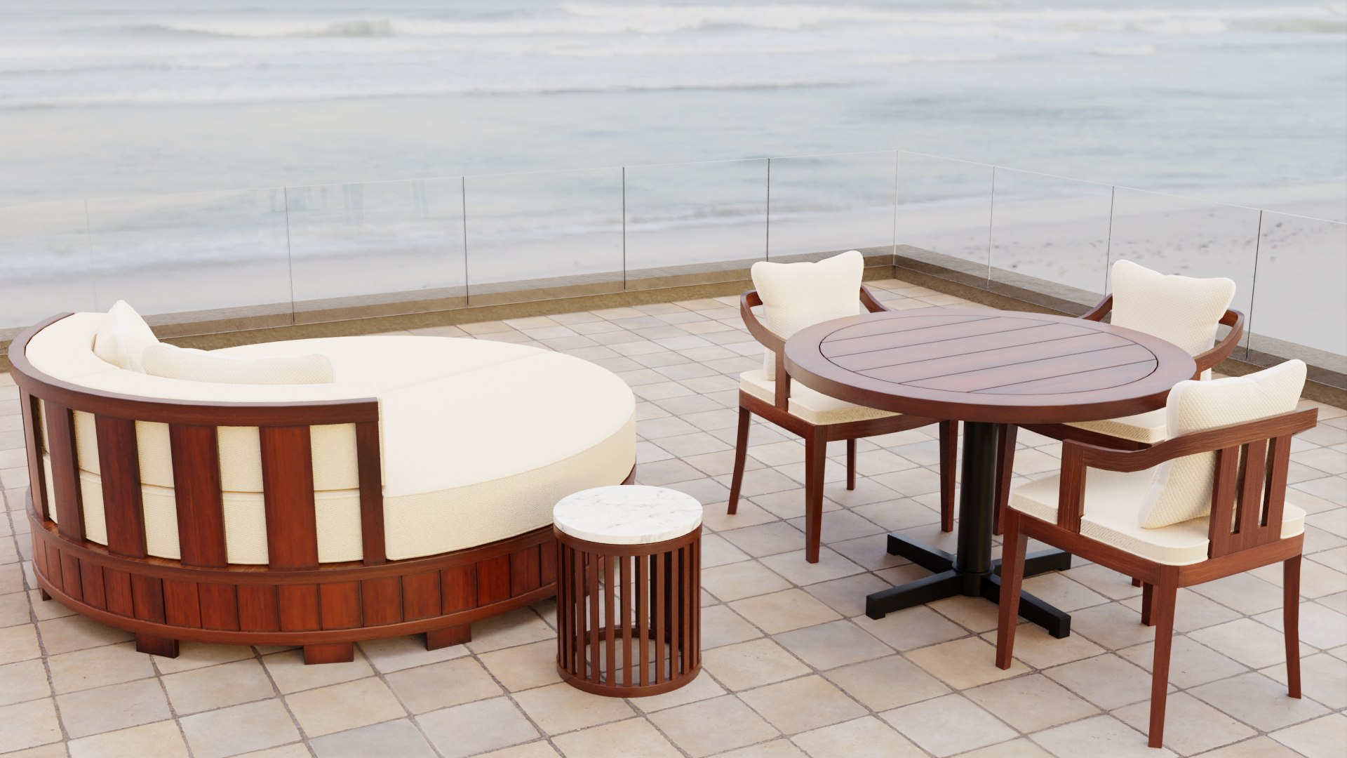 3D Model Lounge Set - TurboSquid 1996230