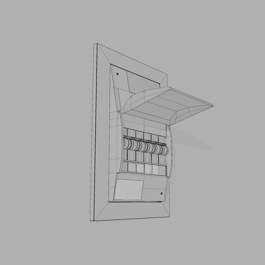 3D Internal House Circuit Breaker Box - TurboSquid 1873699
