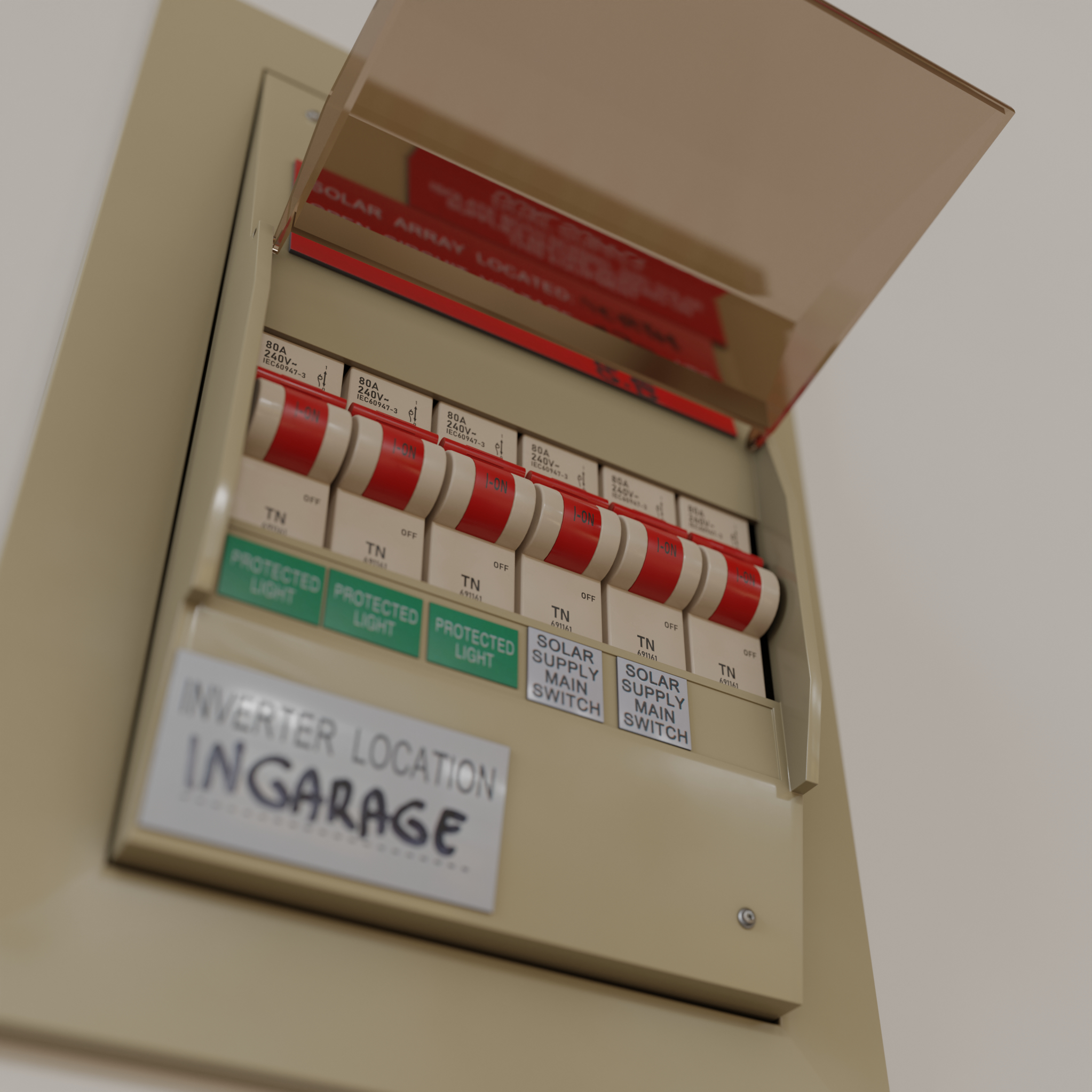 3D Internal House Circuit Breaker Box - TurboSquid 1873699