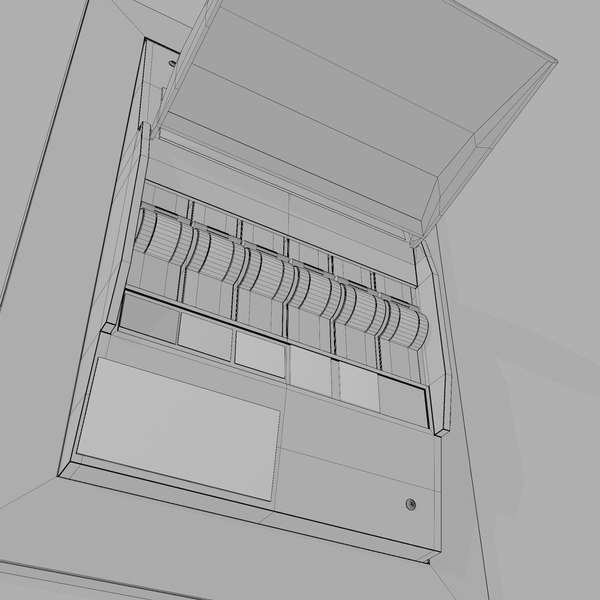 3D Internal House Circuit Breaker Box - TurboSquid 1873699