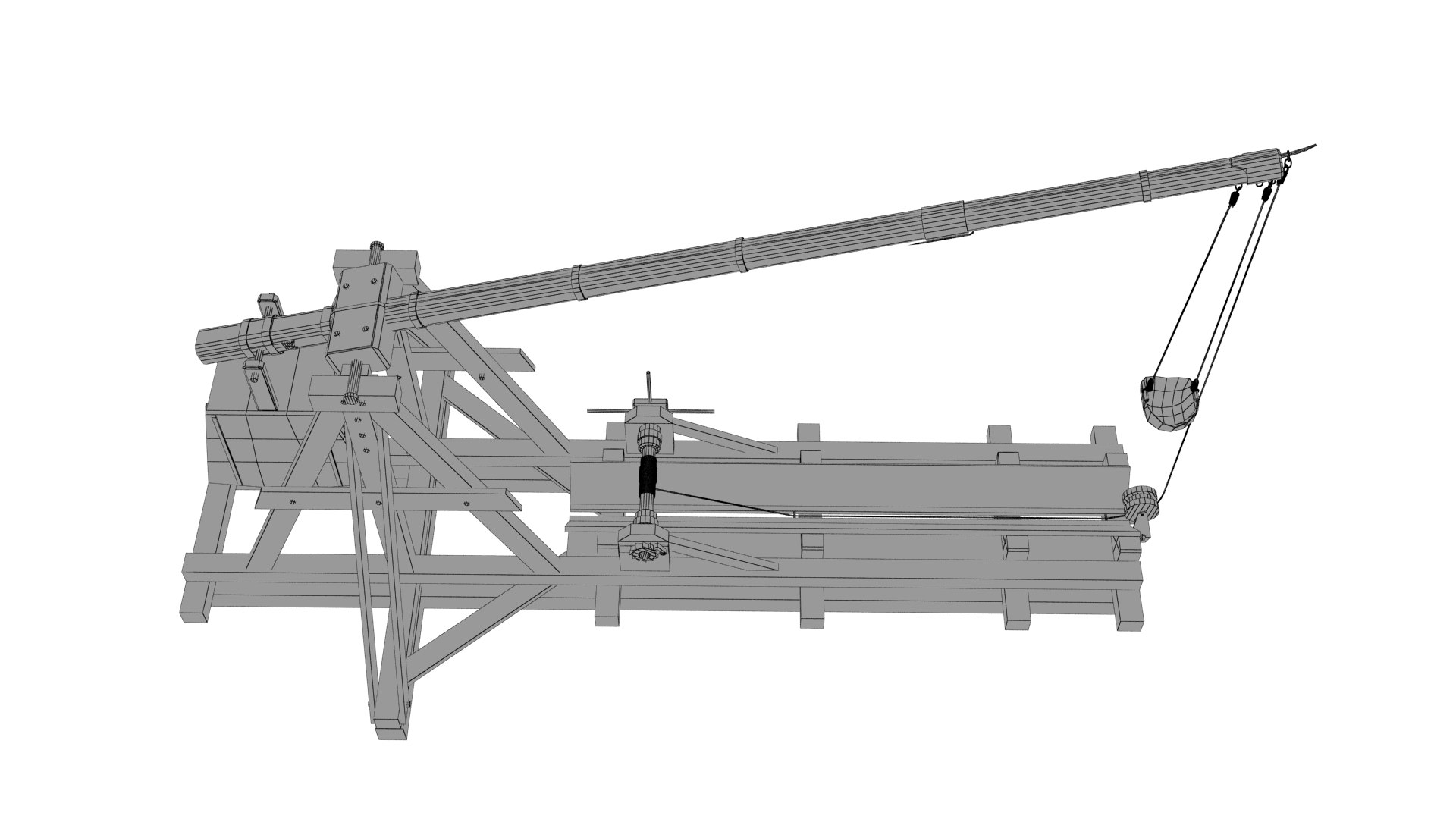 3D Trebuchet Model - TurboSquid 1841882