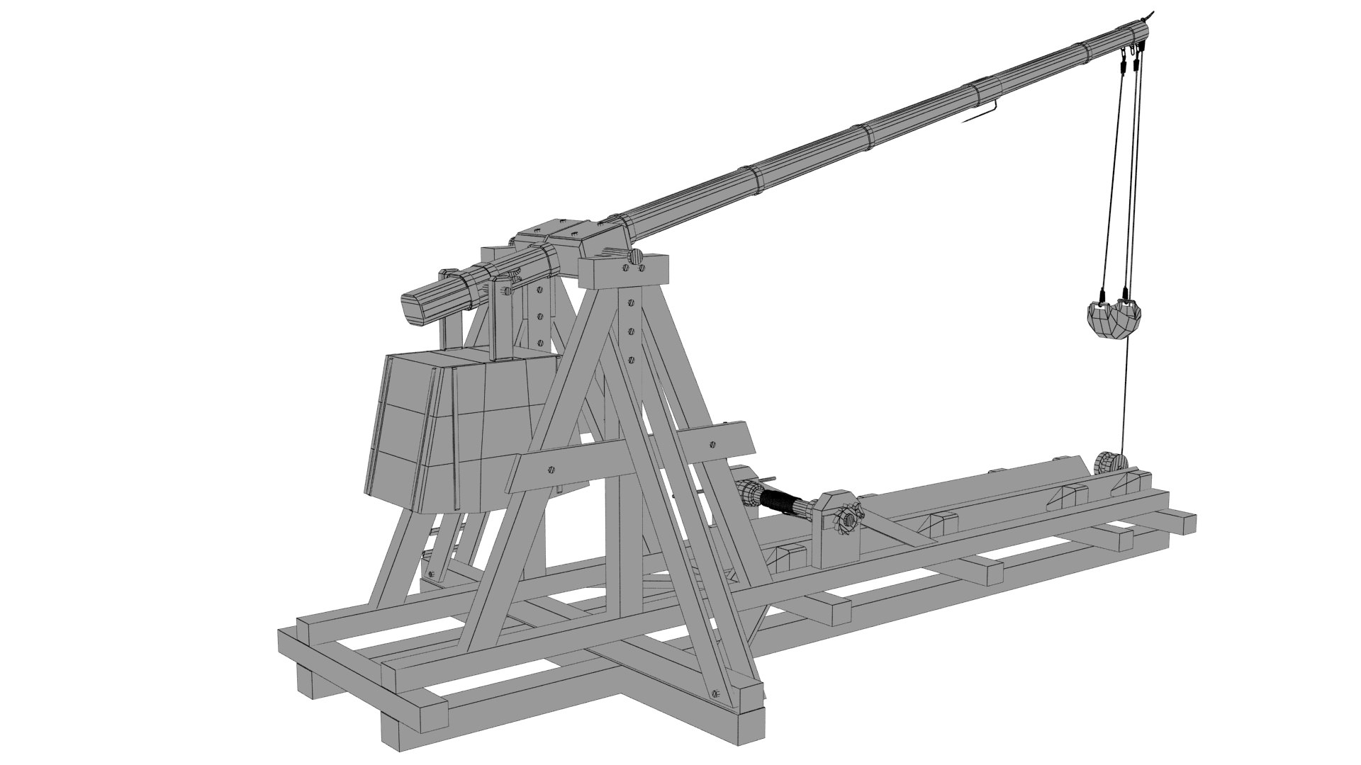 3D Trebuchet Model - TurboSquid 1841882