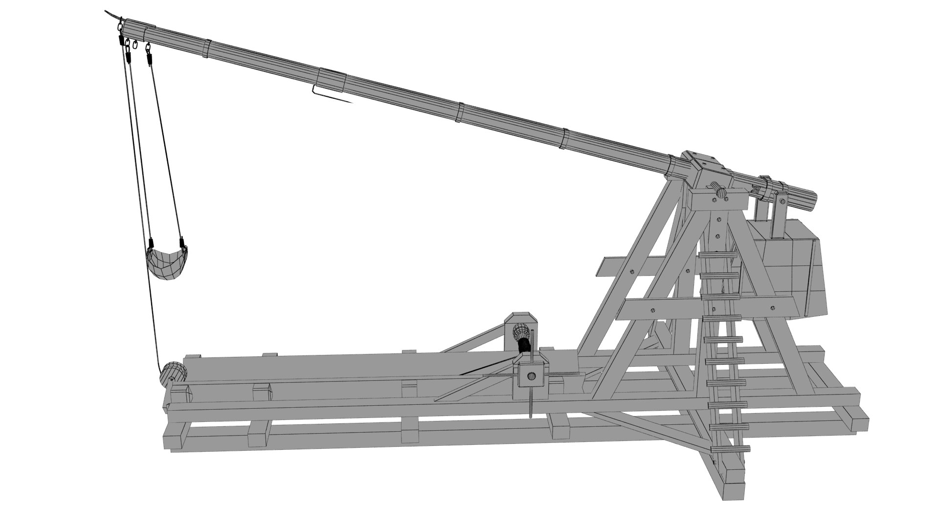 3D Trebuchet Model - TurboSquid 1841882