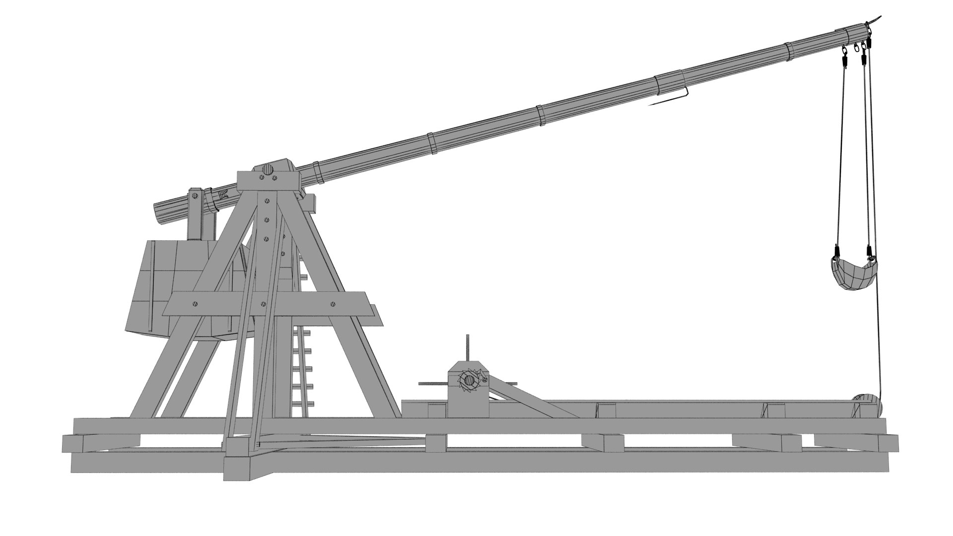 3D Trebuchet Model - TurboSquid 1841882