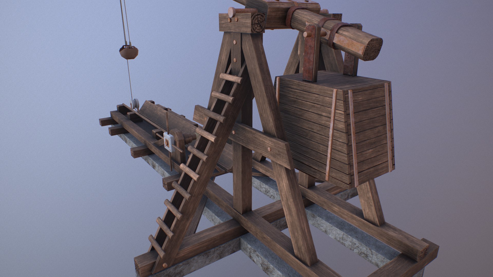 3D Trebuchet Model - TurboSquid 1841882