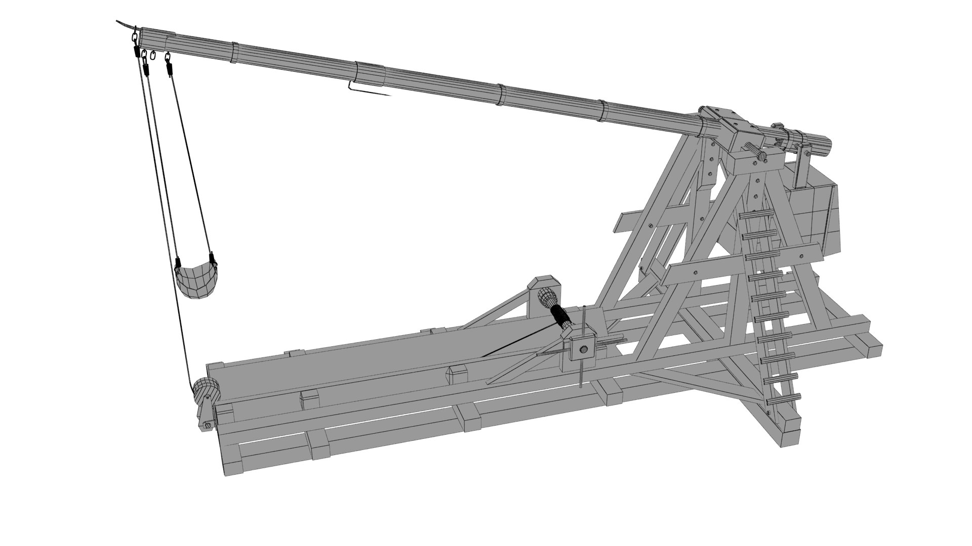 3D Trebuchet Model - TurboSquid 1841882