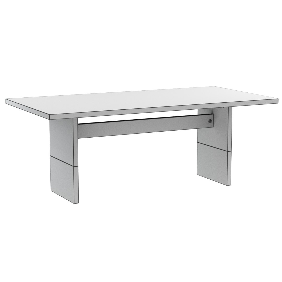 Nota Bene Table 3D Model - TurboSquid 1501413