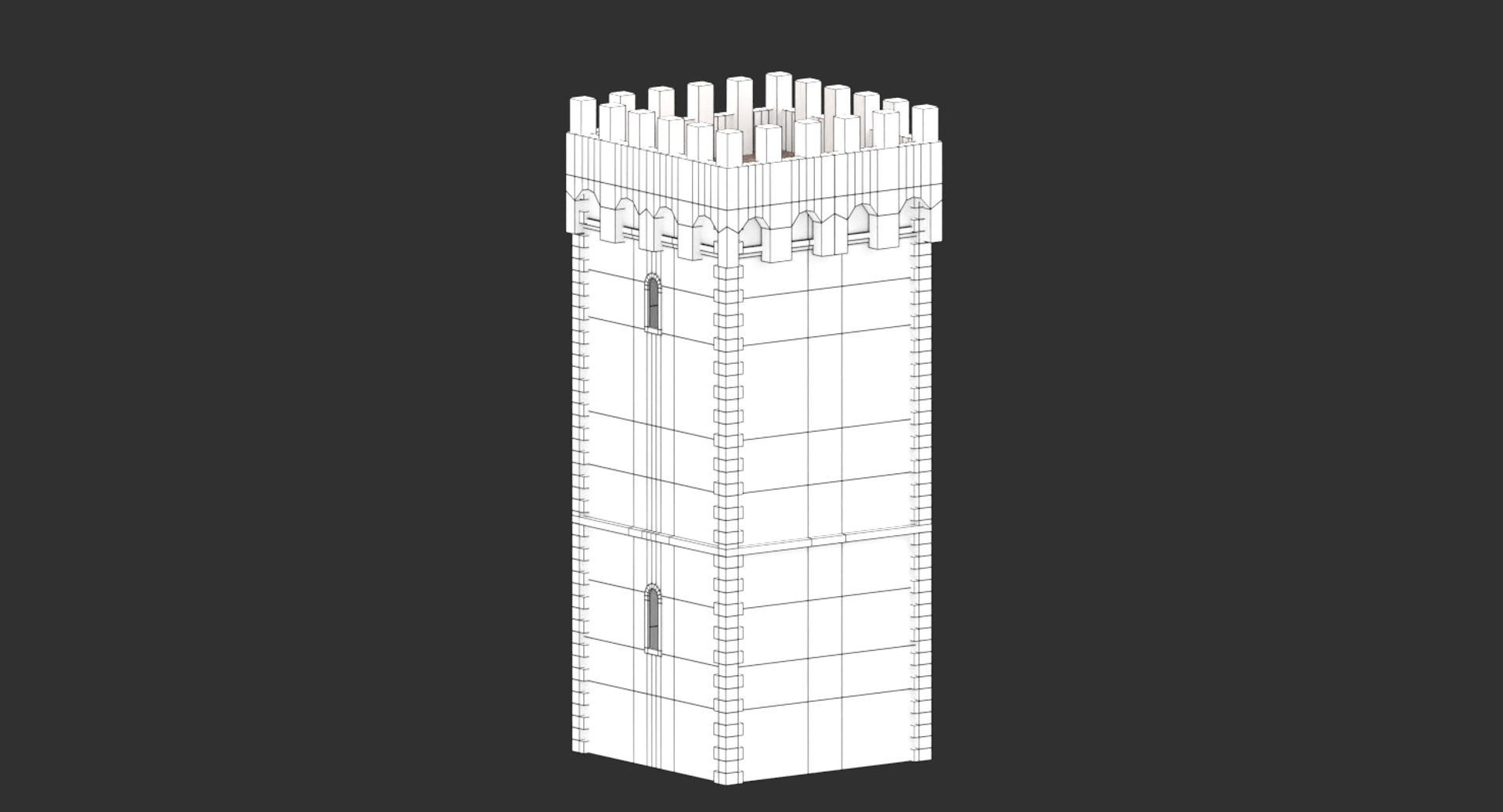Blender Tower Medieval 3D Model - TurboSquid 1336041