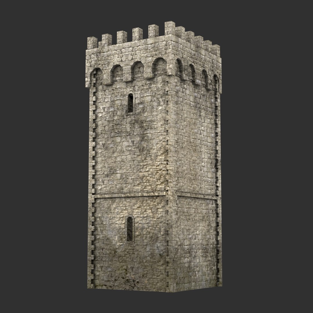 Blender Tower Medieval 3D Model - TurboSquid 1336041