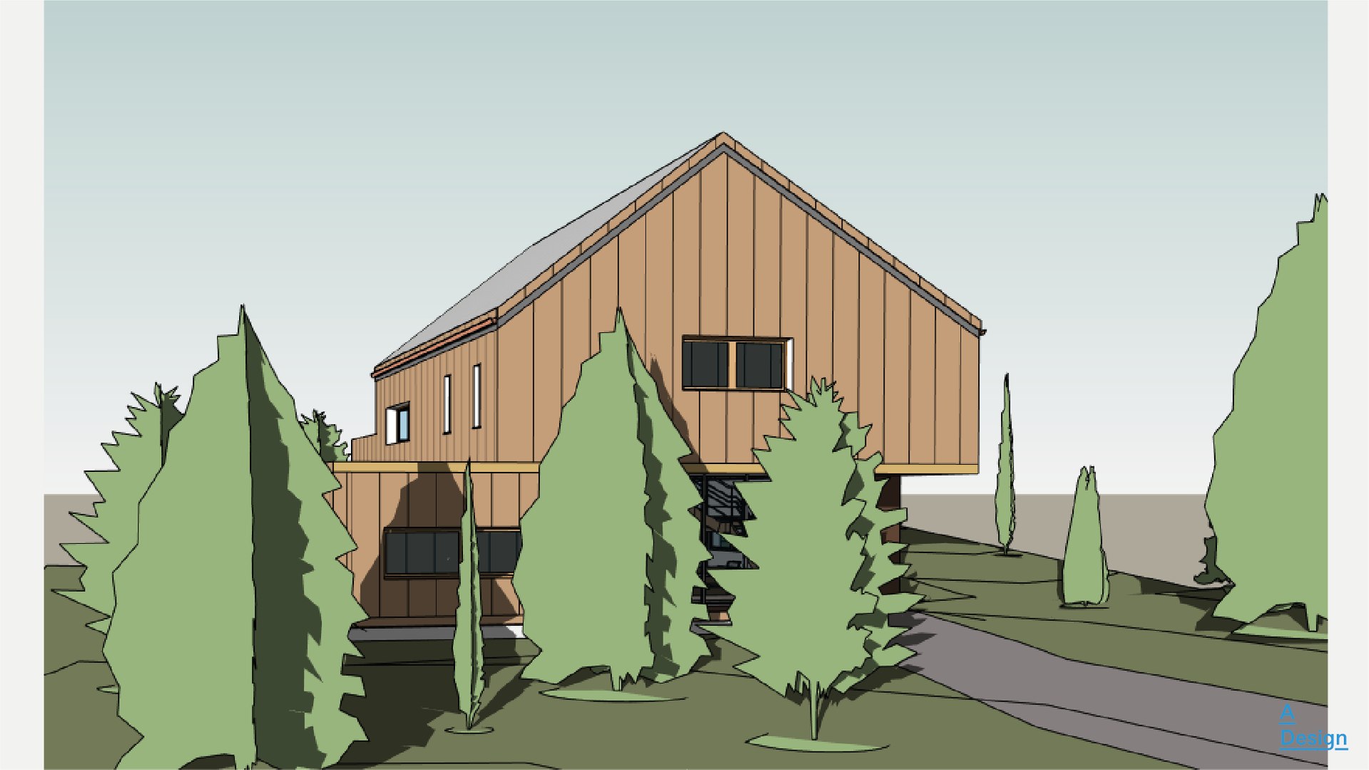 3D Two-storey House - Revit Model - TurboSquid 2017831