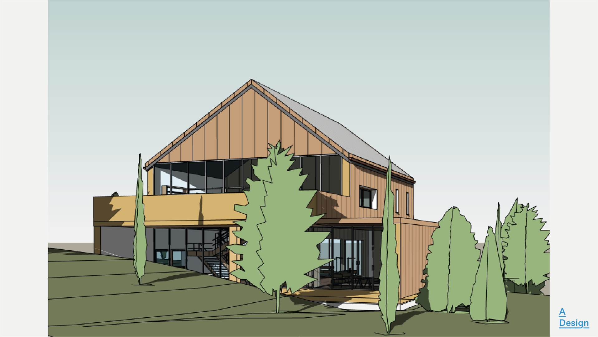 3D Two-storey House - Revit Model - TurboSquid 2017831