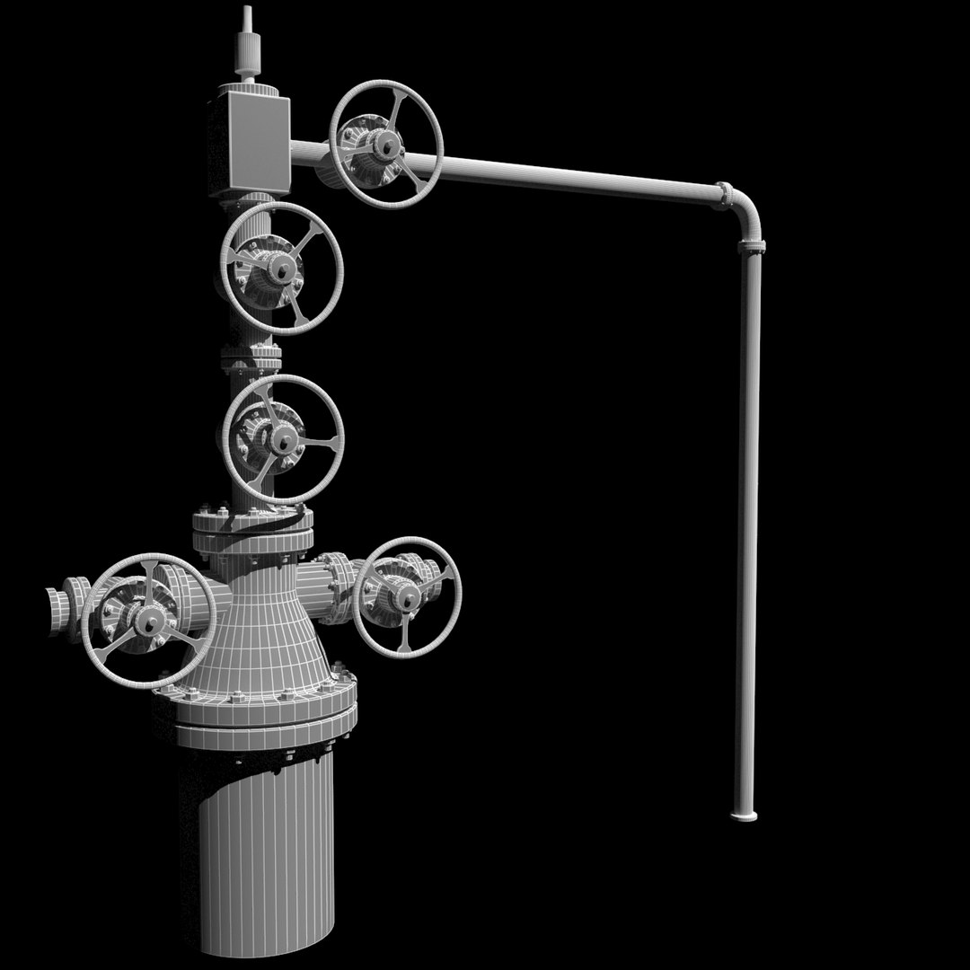 Oilfield Wellhead 3D Model - TurboSquid 1454078