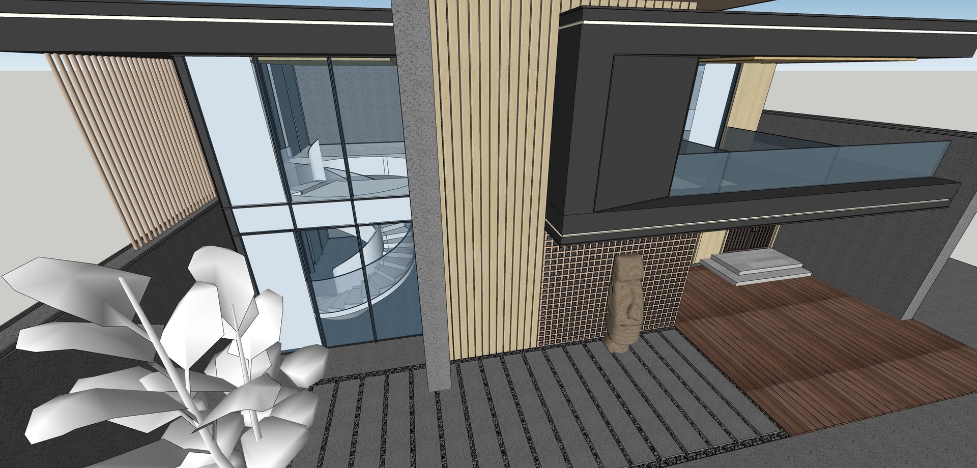 Modern High-end Homestay Hotel Building Holiday Villa Model ...