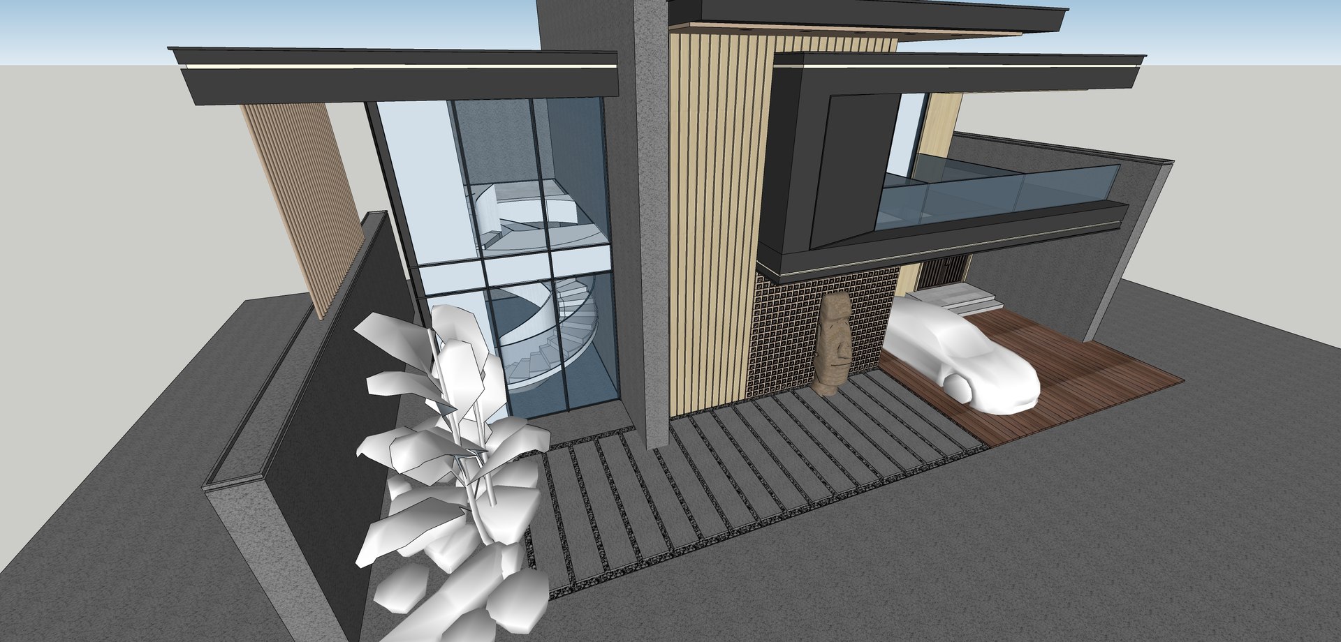 Modern High-end Homestay Hotel Building Holiday Villa Model ...